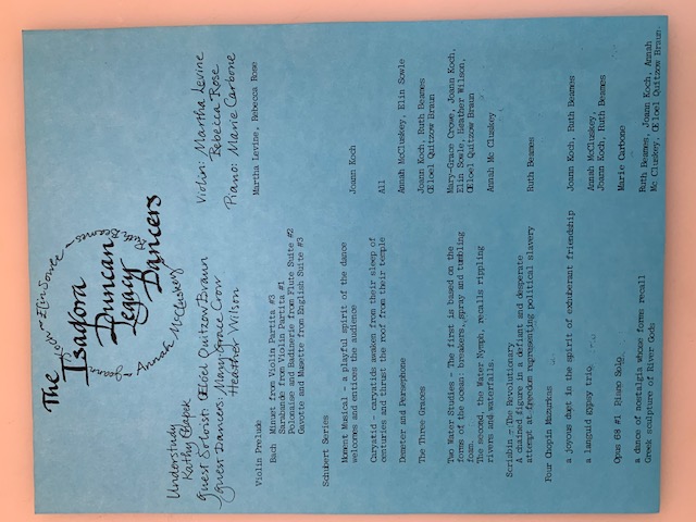 The Collection of Annah G McCluskey - Julia Morgan Theatre Performance ...